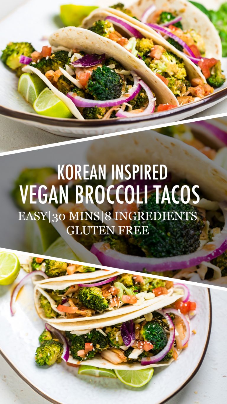 Korean Inspired Vegan Broccoli Tacos - Make It Dairy Free