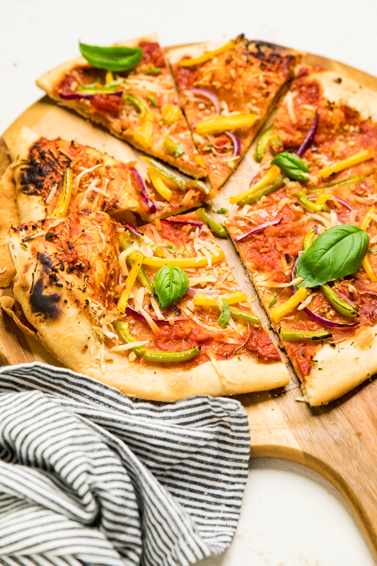 Easy 2 Ingredient Yeast Free Vegan Pizza Dough - Make It Dairy Free