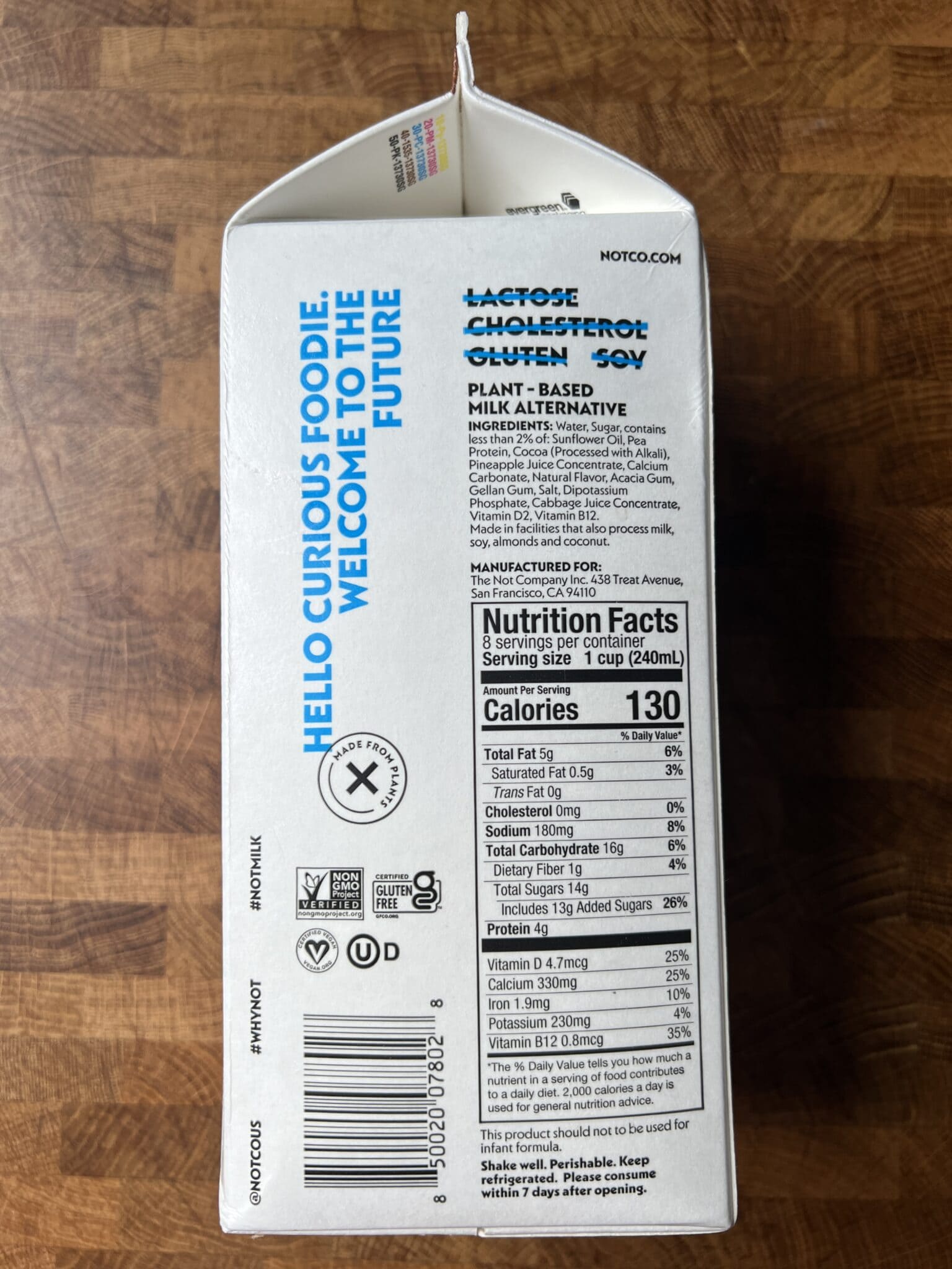 NotMilk Review - Make It Dairy Free