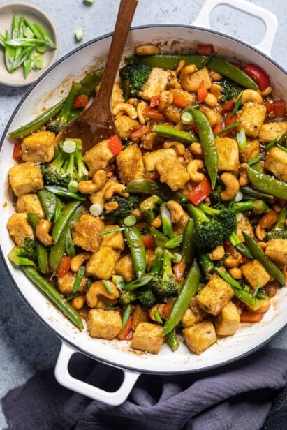 Cashew Tofu (Vegan Cashew Chicken) - Make It Dairy Free