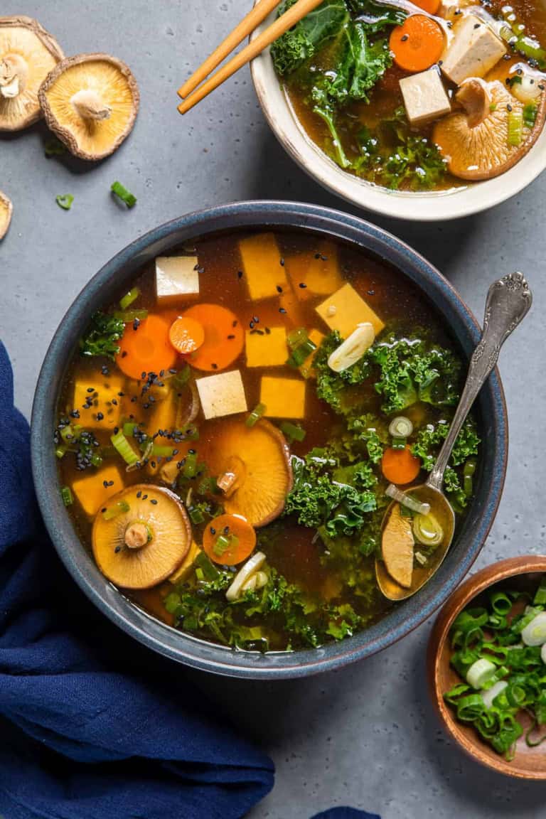 Vegan Red Miso Soup - Make It Dairy Free