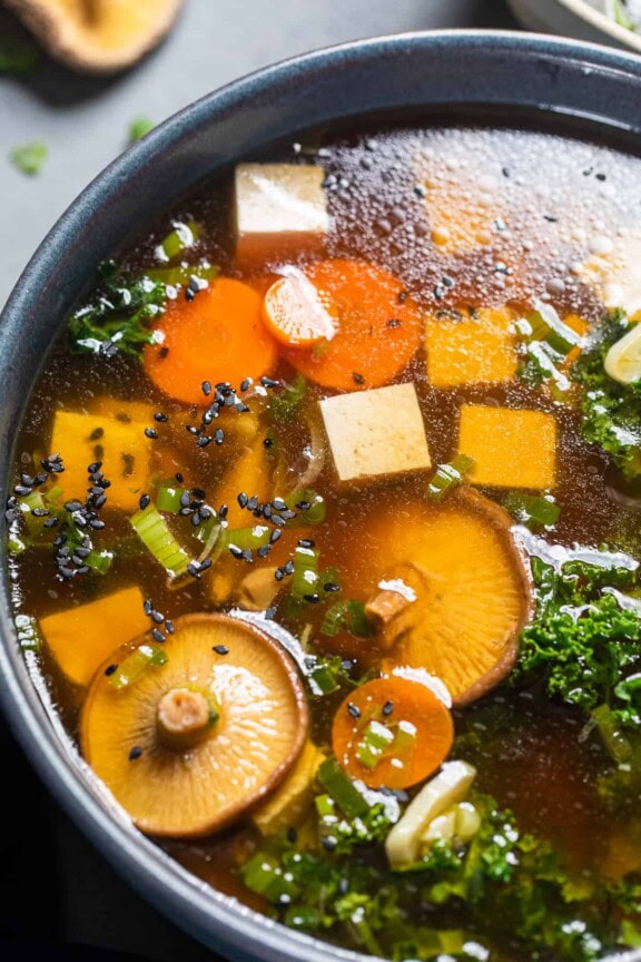 Vegan Red Miso Soup - Make It Dairy Free