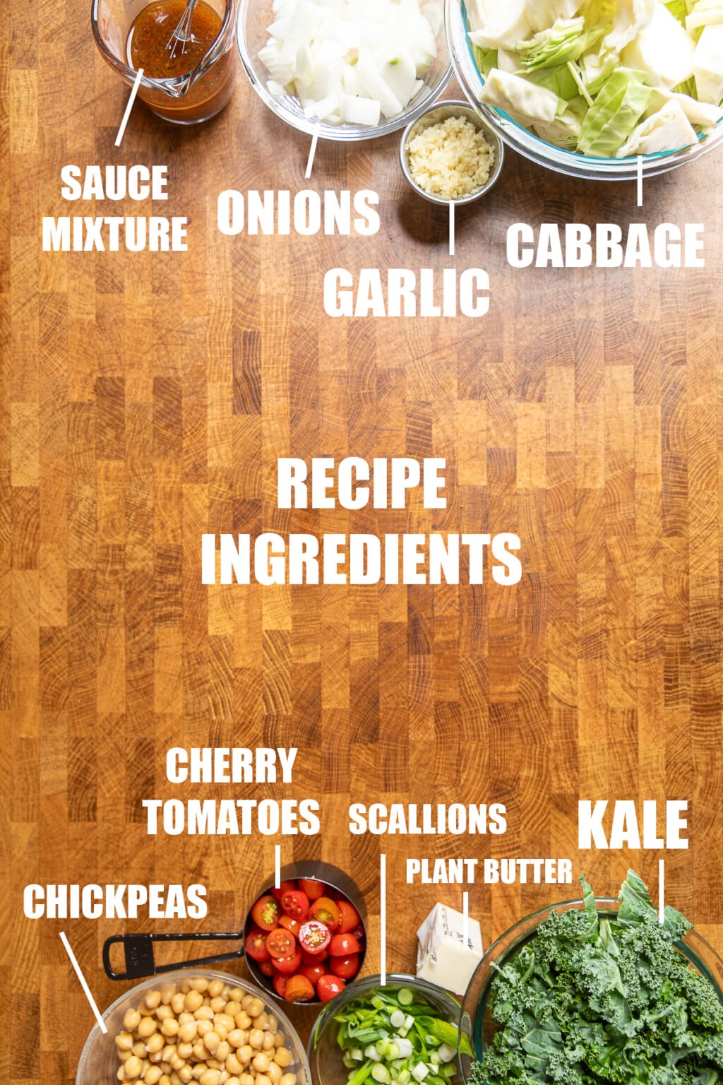 One Pot Easy Sautéed Cabbage with Kale and Chickpeas - Make It Dairy Free