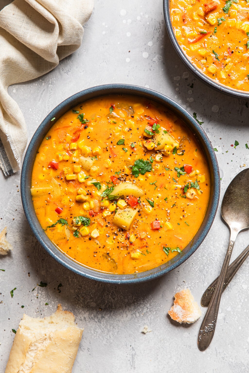 Vegan Corn Chowder - Make It Dairy Free