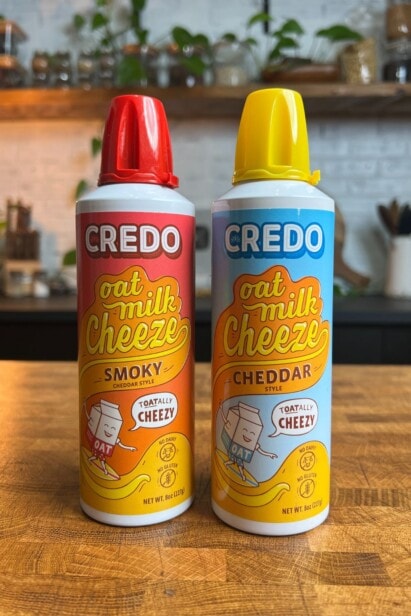 Credo Oat Milk Spray Cheeze Review - Make It Dairy Free