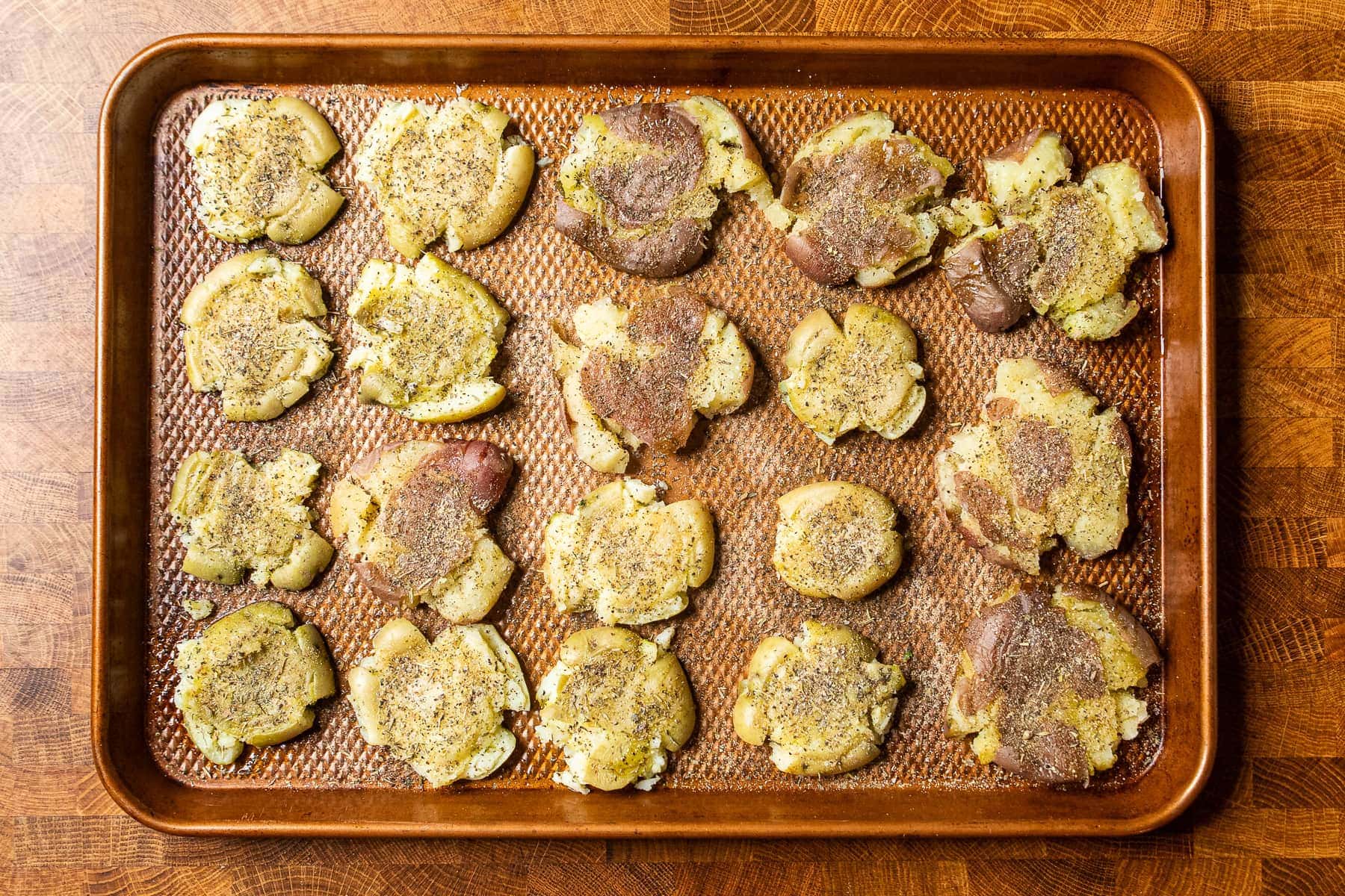 Smashed Potatoes Bowl with Chimichurri and Chickpea Dip - Make It Dairy ...