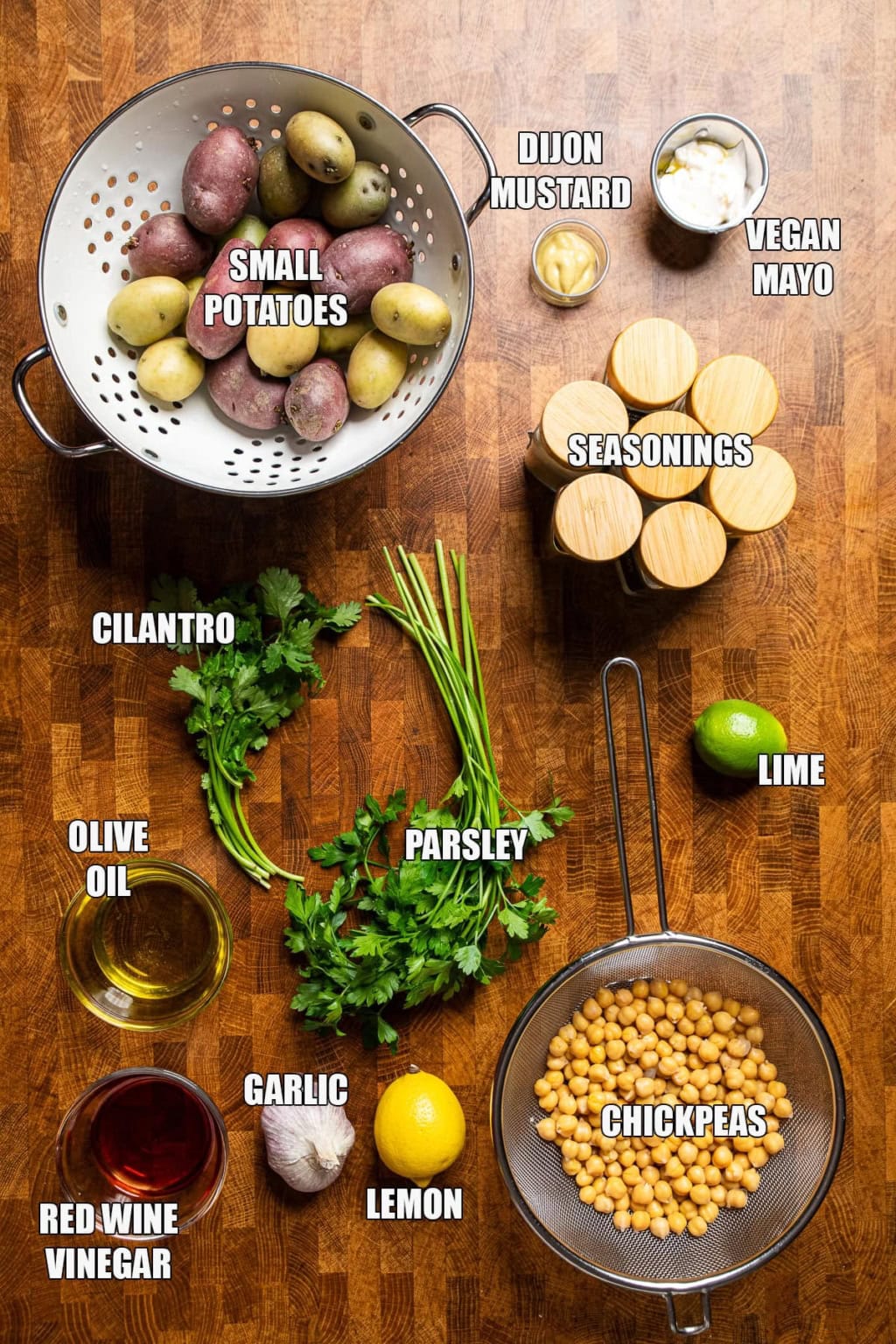 Smashed Potatoes Bowl with Chimichurri and Chickpea Dip - Make It Dairy ...