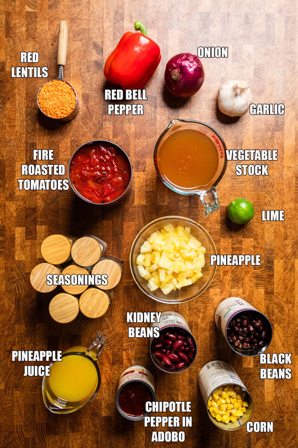 Jamaican Chili Recipe (Pineapple and Lentil Chili) - Make It Dairy Free