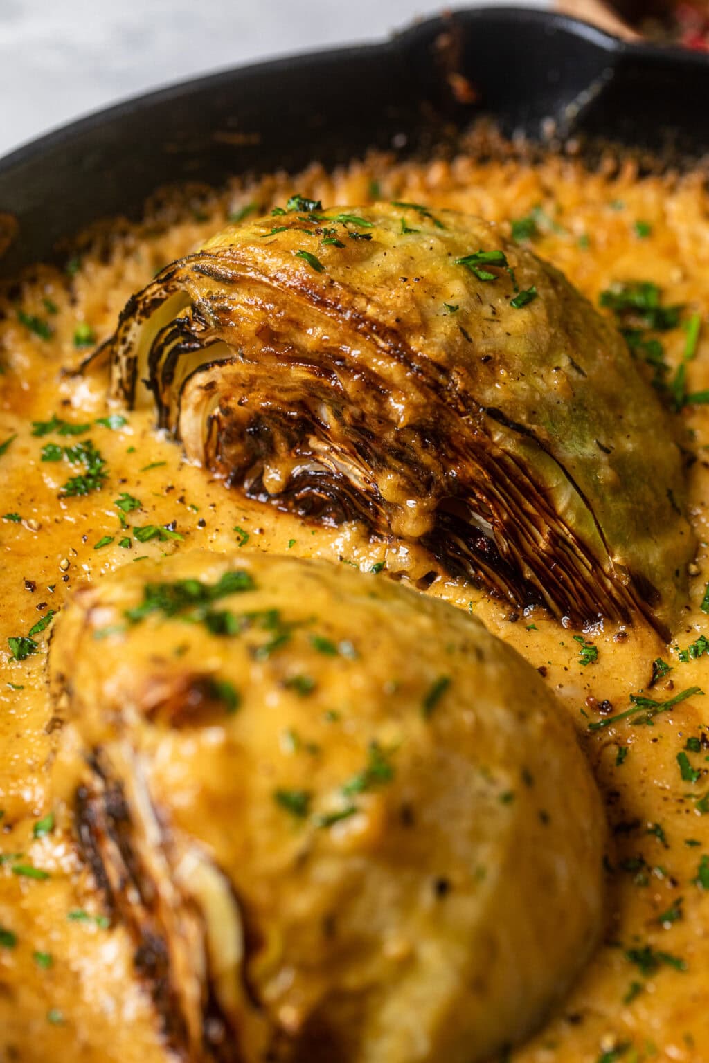 Miso Garlic Melting Cabbage - Make It Dairy Free